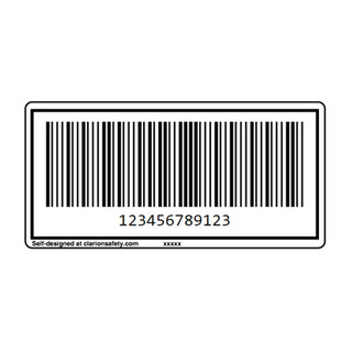 Custom MSI Barcode Label | Clarion Safety Systems