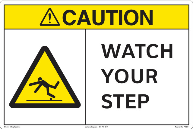 Slip, Trip and Fall Signs | Clarion Safety Systems
