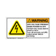 Electrical Disconnect Safety Labels | Clarion Safety Systems
