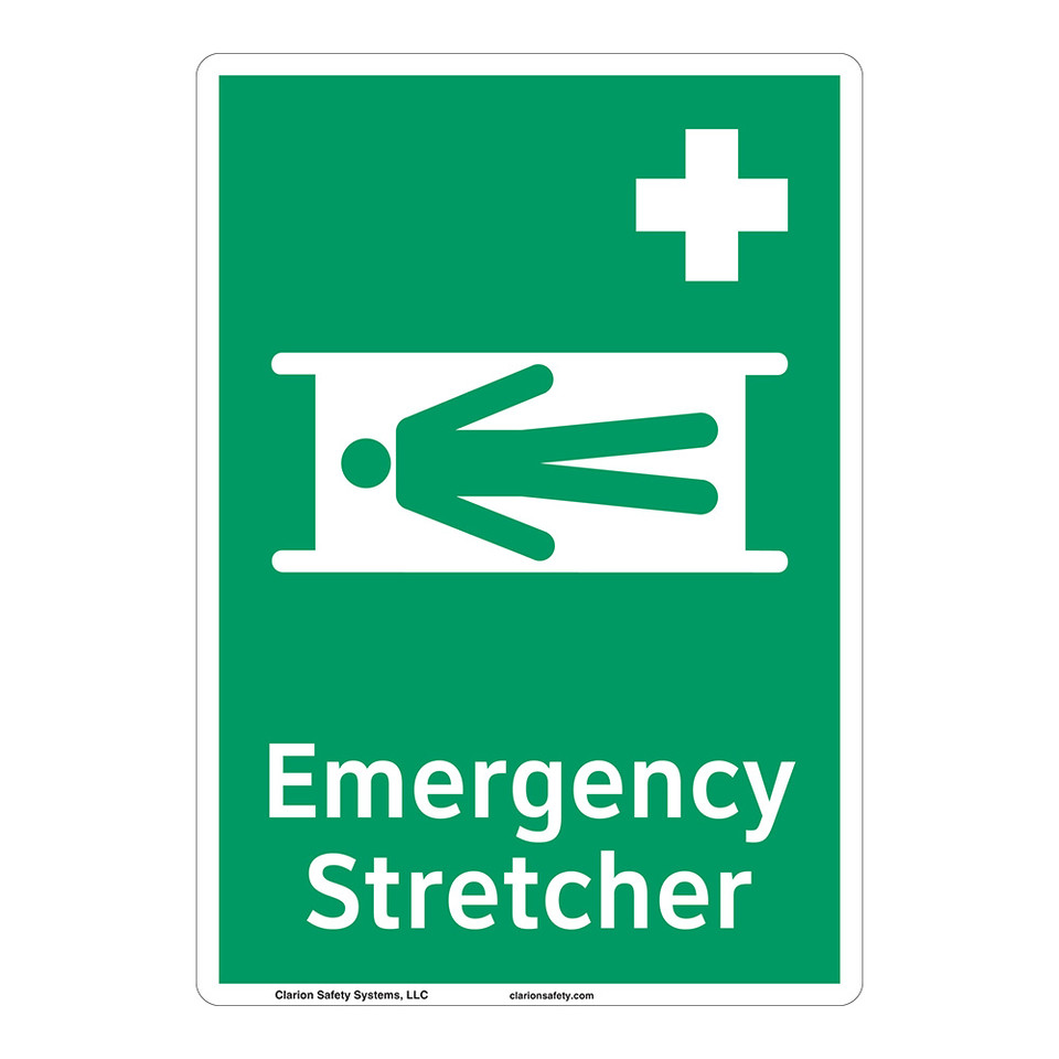 Emergency Stretcher Signs | Clarion safety Systems