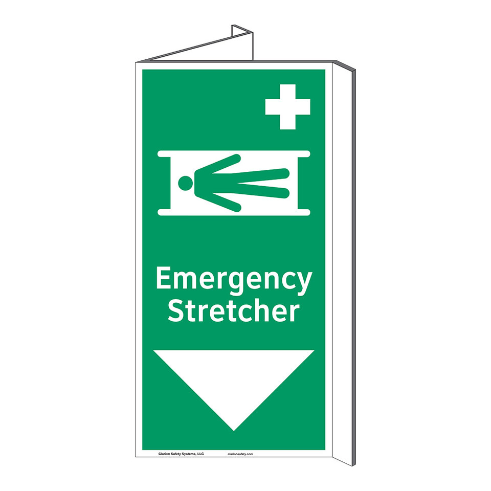Emergency Stretcher Signs | Clarion safety Systems