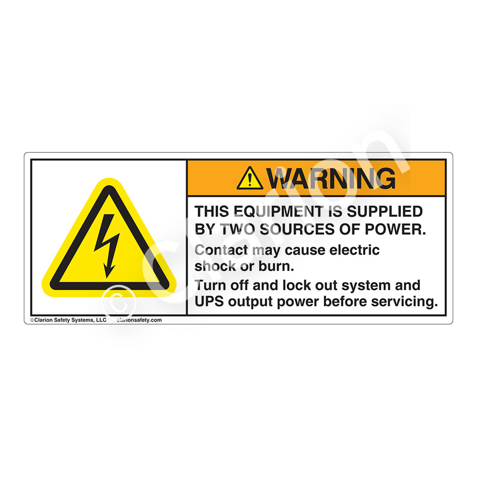 Electrical Disconnect Safety Labels | Clarion Safety Systems