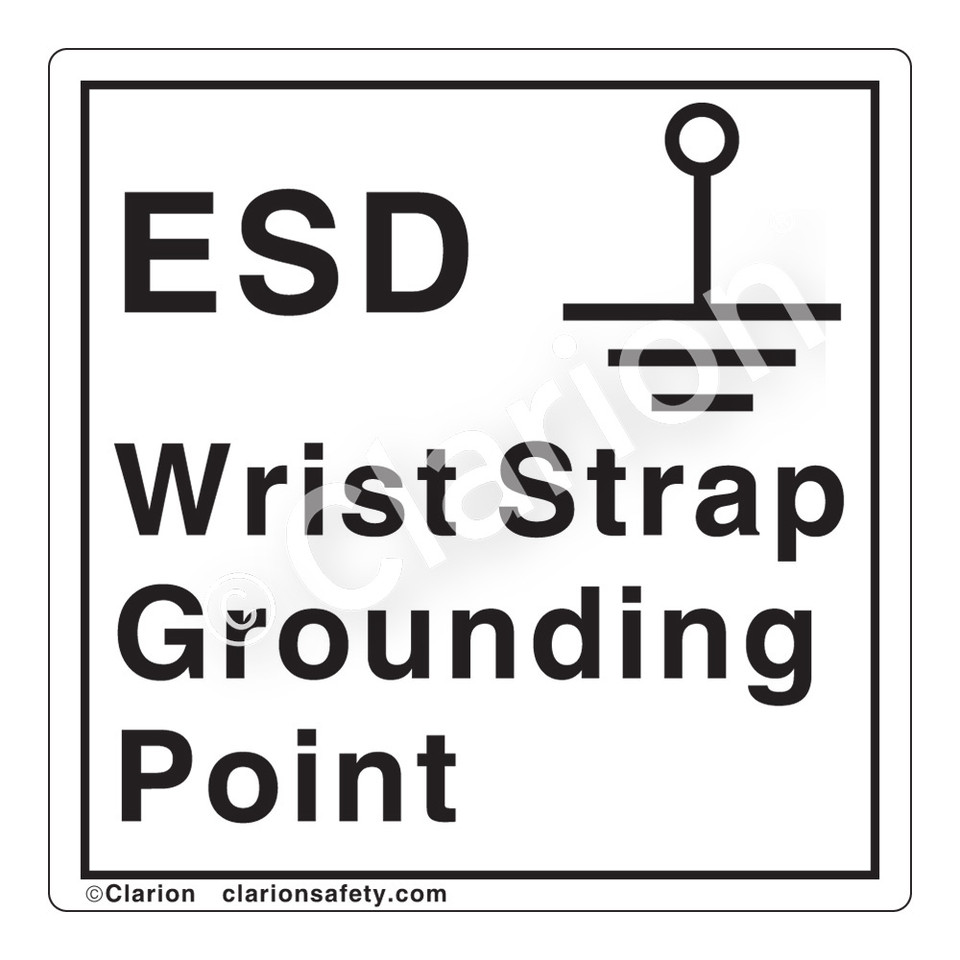Electrical Grounding Safety Labels | Clarion Safety Systems
