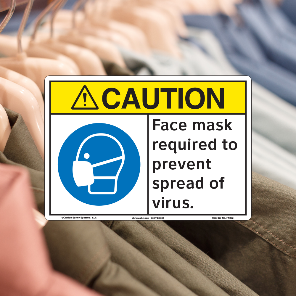 COVID-19 Safety Labels and Signs | Clarion Safety Systems