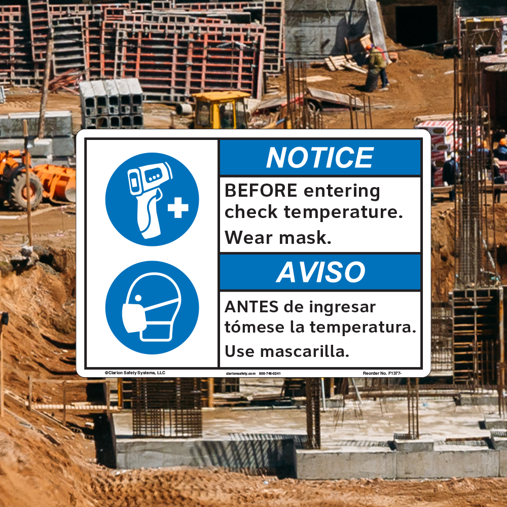 COVID-19 Safety Labels and Signs | Clarion Safety Systems