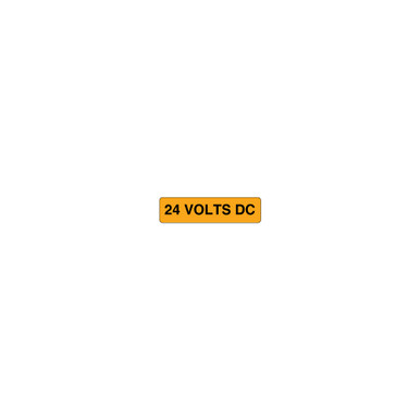 24 Volts DC (C26296-01) label