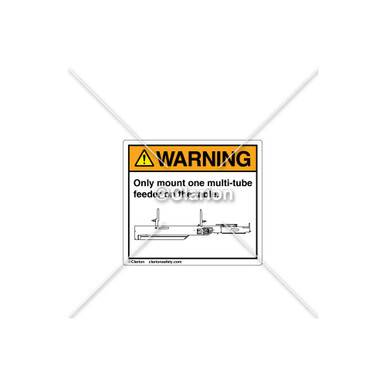 Warning/Only Mount One (52646201) label