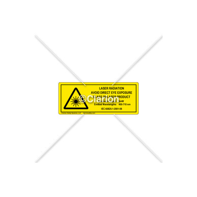 Laser Radiation Class 3R (8693-03HPI) label