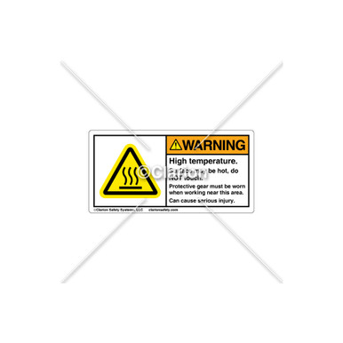 Warning/High Temperature (C25054-01) label