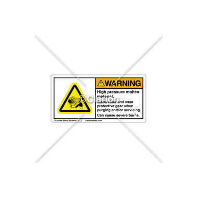 Warning/High Pressure (C25054-02) label