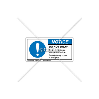 Notice/Do Not Drop (H6055-W98NHPK) label