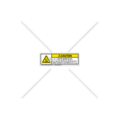 Caution/Hot Surface (H6043-H13CHP-S5) label
