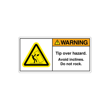 Warning/Tip Over Hazard (68-04728) label