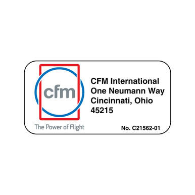 CFM International (C21562-01) label