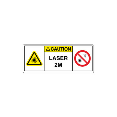 Caution/Laser Radiation Class 2M (C32261-03) label