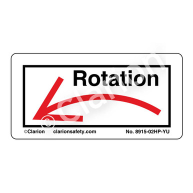 Rotation Arrow Left (8915-02HP-YU) label