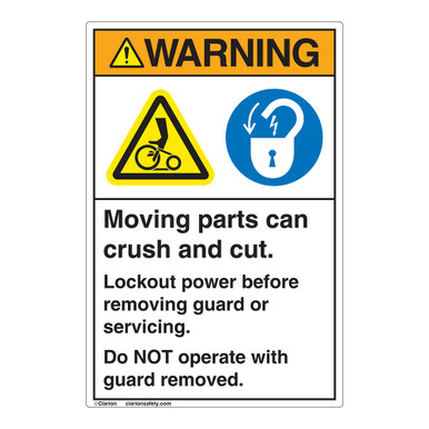 Warning/Moving Parts (EMC 24 ) Label