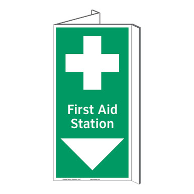 First Aid Station (F1057P-) Sign
