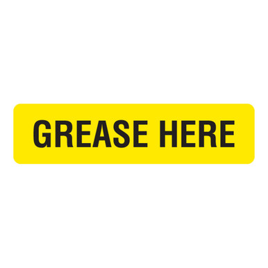 Grease Here (Grease-) Label