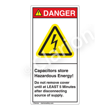 Danger/Capacitors Store (H6010-H50DV) Label