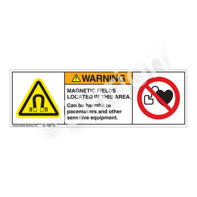 Warning/Magnetic Fields (H6048/6063-275WH) Label