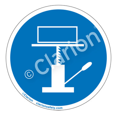 Use Mechanical Lift (IS6148-) Label