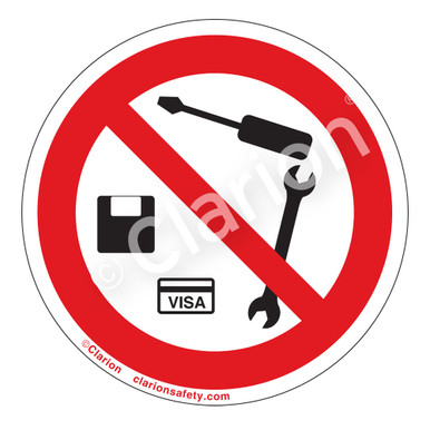 No Metal Objects or Magnetic Media (IS6198-) Label
