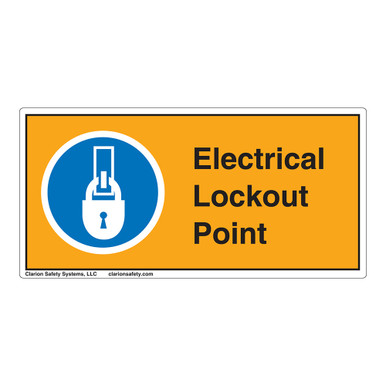 Electrical Lockout Point (LP001-) Label