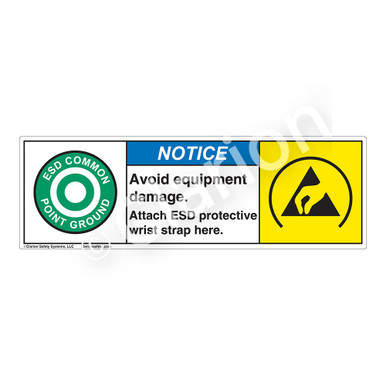 Notice/Avoid Equipment Damage (SL1002-H) Label