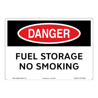 Danger/Fuel Storage Sign (OS1104DH-) Sign