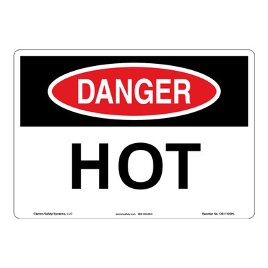 Danger/Hot Sign (OS1112DH-) Sign