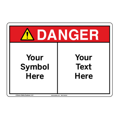 Custom Danger Sign | Symbol and Text | Clarion Safety Systems