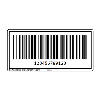 Custom MSI Barcode Label | Clarion Safety Systems