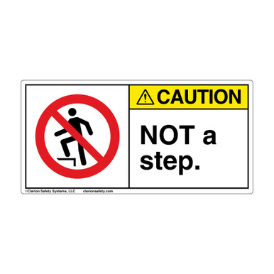 Caution/Not A Step (H5080-470CH) label