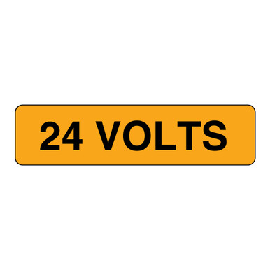 High Voltage and Fuse Labels - 24 Volts Label (V024-)