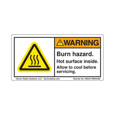Warning/Burn Hazard (H6043-TMWHJ9K)