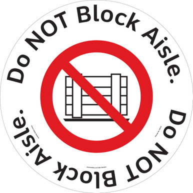 Do NOT Block Aisle Floor Maker (FM125-) | Clarion Safety Systems