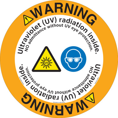 Warning/Ultraviolet (UV) radiation Floor Marker (FM177-) | Clarion ...