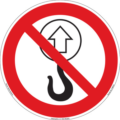Do Not Lift With Hook/No Lift Point (FIS6070-) | Clarion Safety Systems