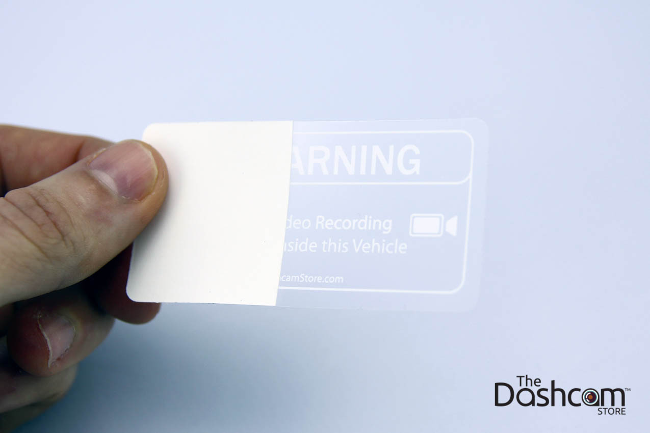 Transparent Warning Sticker | Audio & Video Recording In Progress