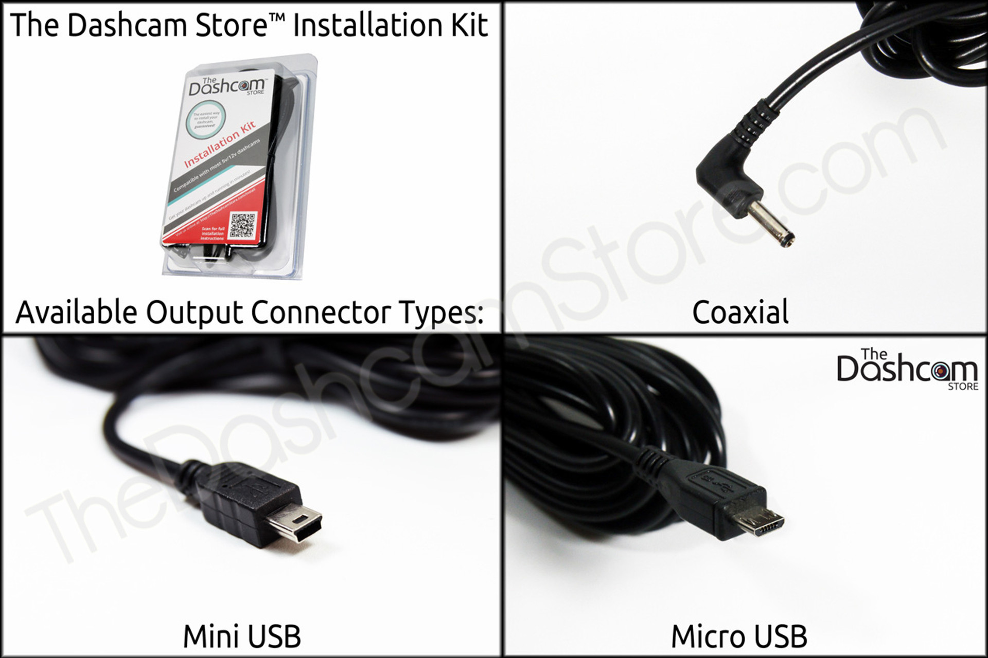 The Dashcam Store Quick And Easy Universal Dash Cam Installation Kit