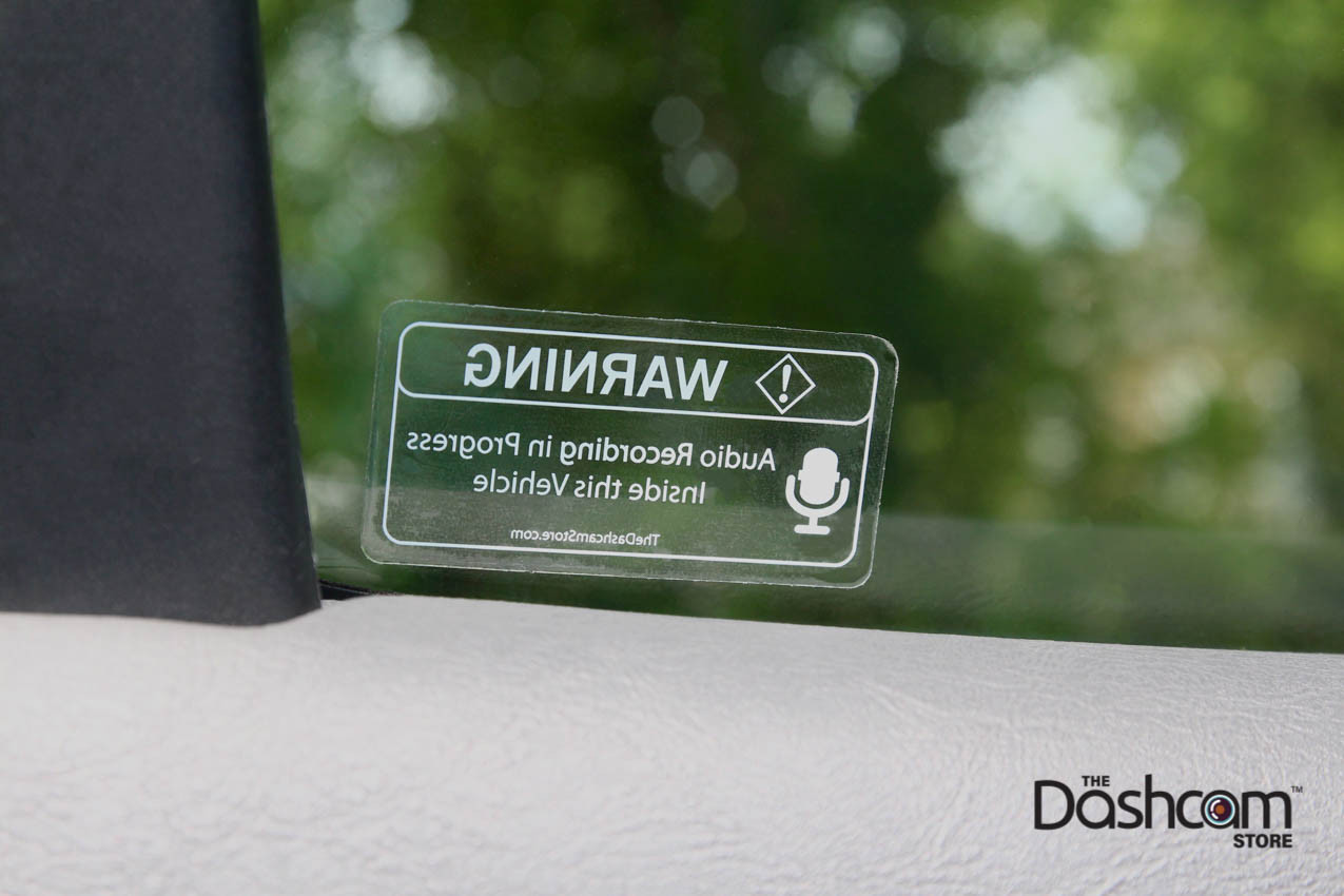 Transparent Warning Sticker | Audio Recording In Progress