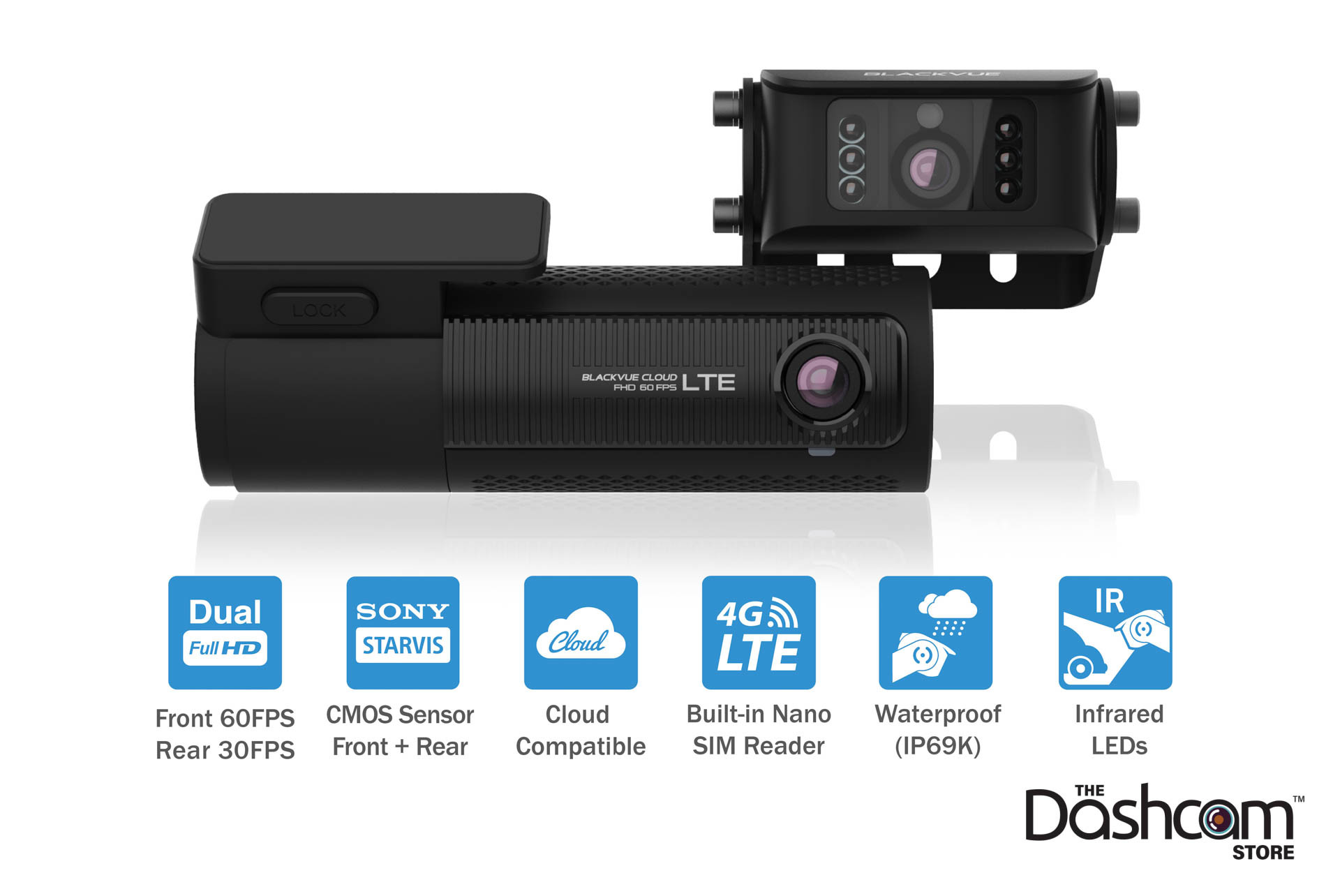 Shop BlackVue DR770X-2CH-TRUCK-LTE Waterproof Cloud Dash Cam