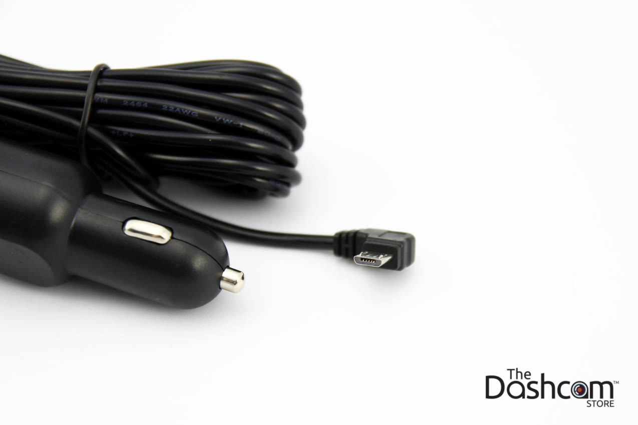 Replacement Micro-USB Power Cord for Dash Cams and other Devices