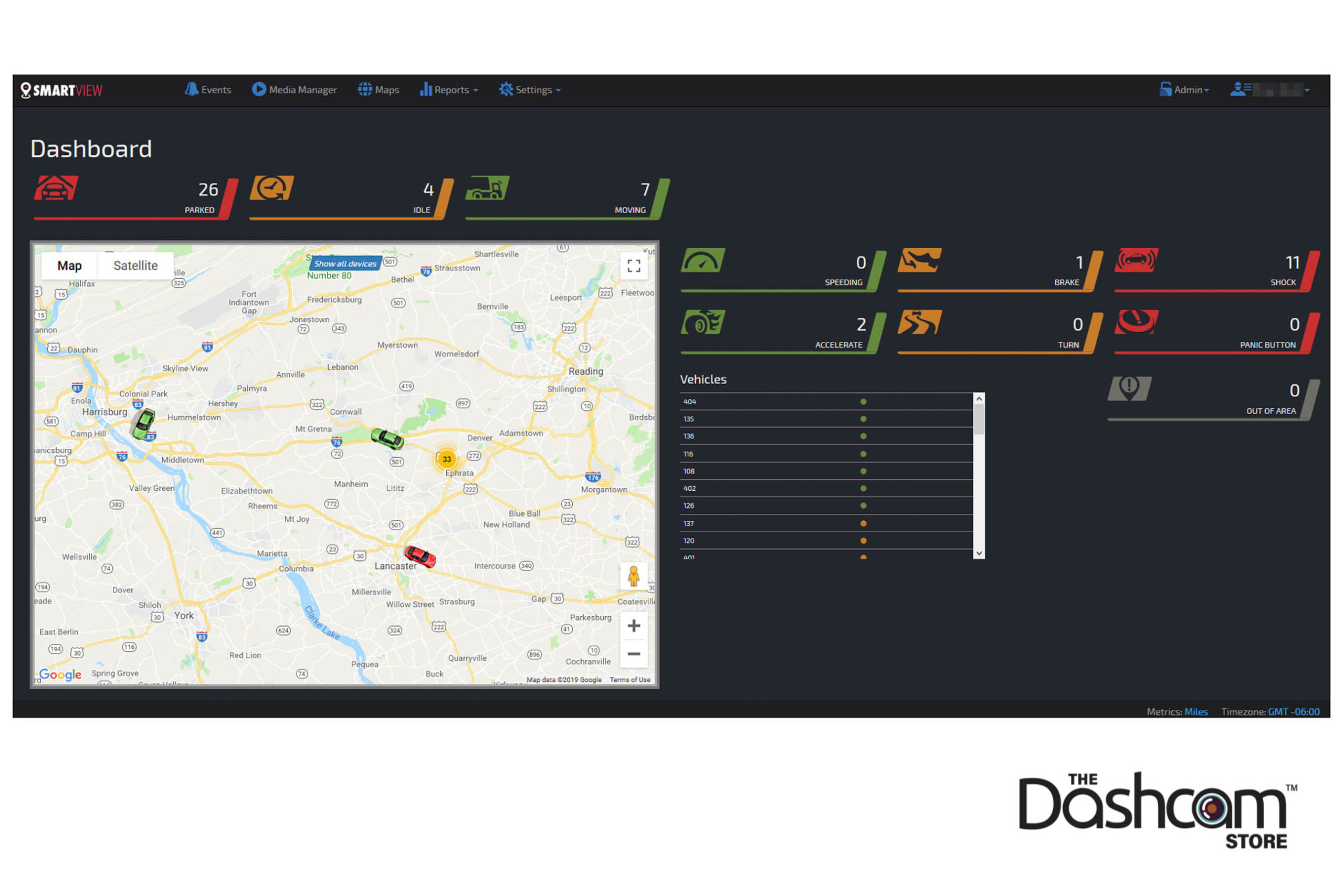 Shop SmartWitness KP2 4G LTE Fleet Telematics Dash Cam