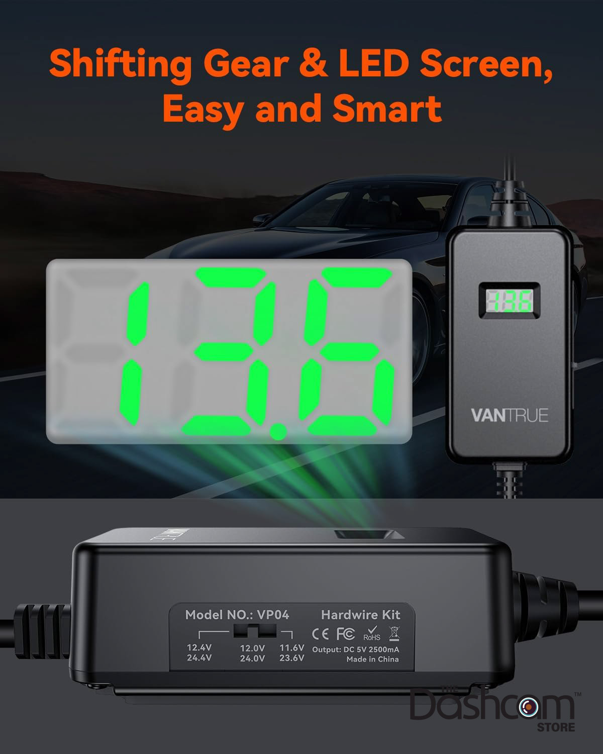 Vantrue OBD-II Hardwiring Kit for Parking Mode | Type-C