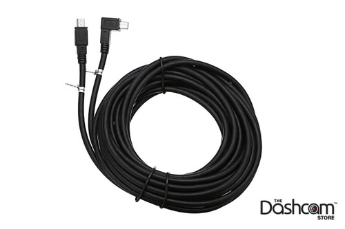 Rear dash cam cable store