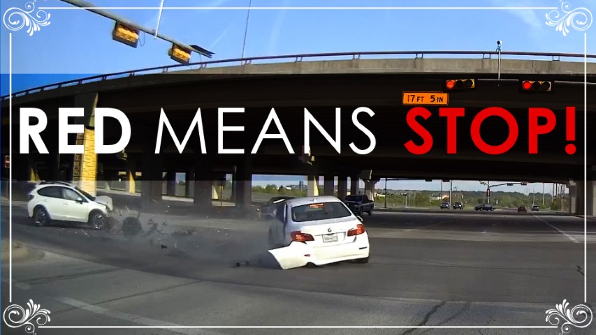 Red Means STOP: Intersection Accident - The Dashcam Store
