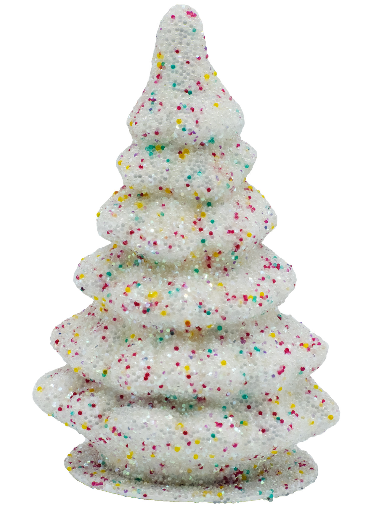 134-Z Paper Mache Tree with Sugar Beads from Ino Schaller