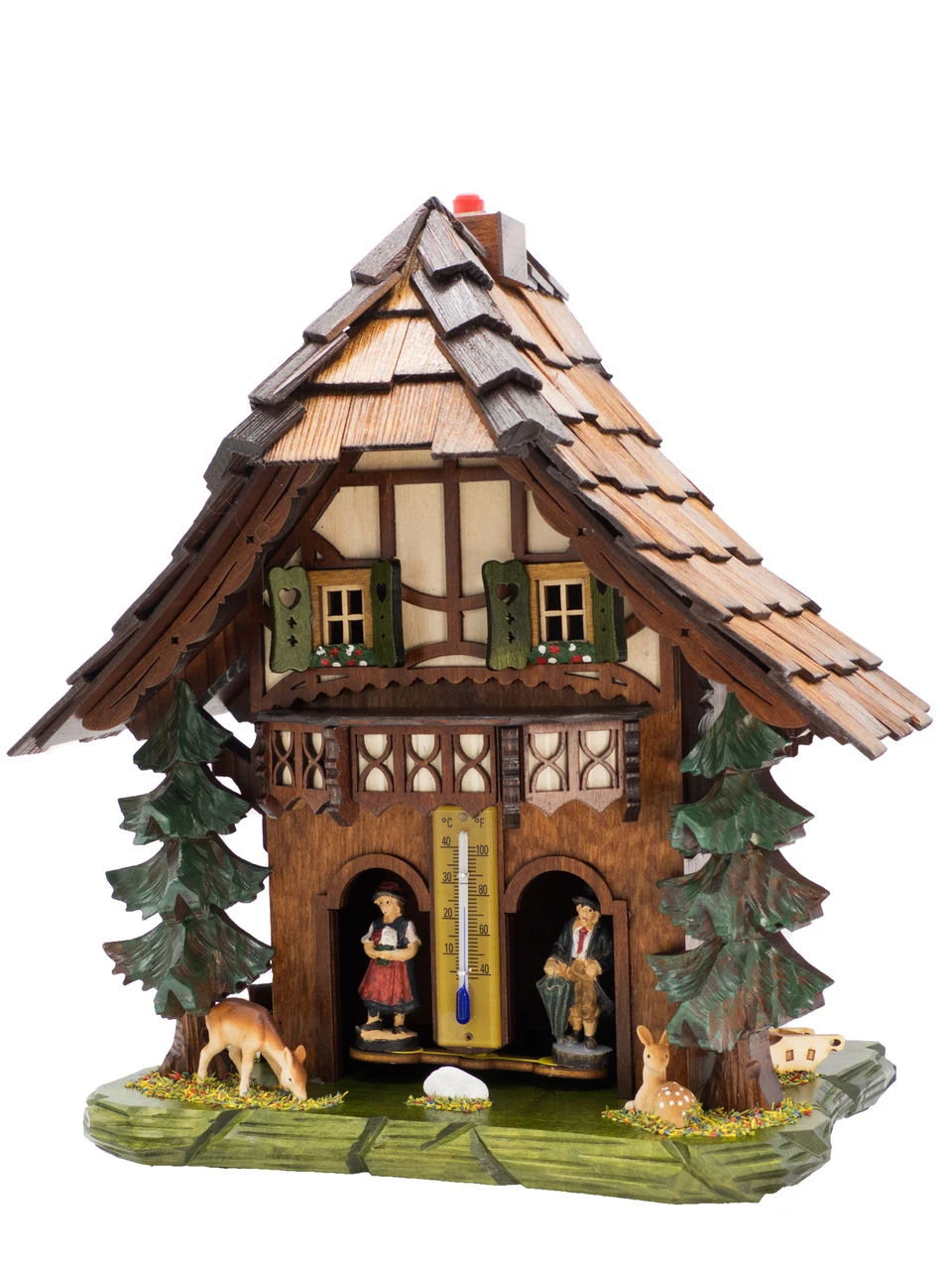 865 Large Curved Roof German Weather House